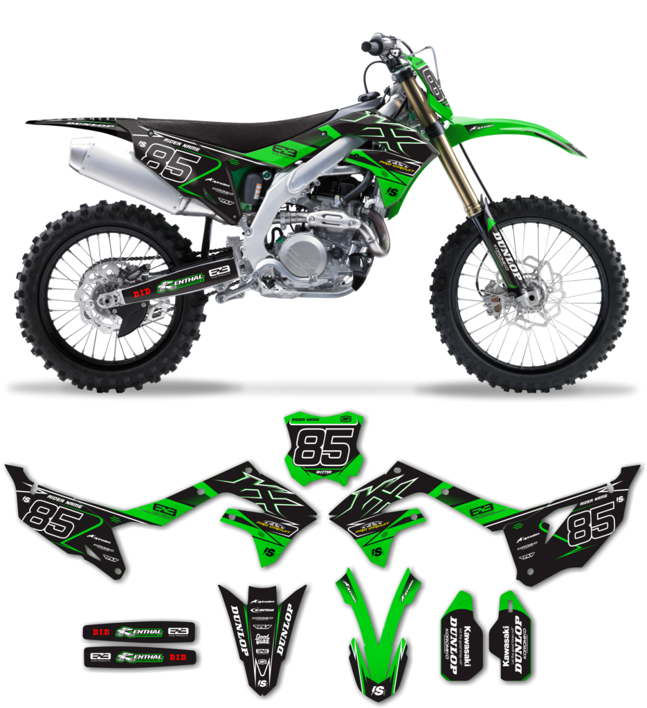 KIT DÉCO Motocross KAWASAKI VORTEX – SHIFTER GFX