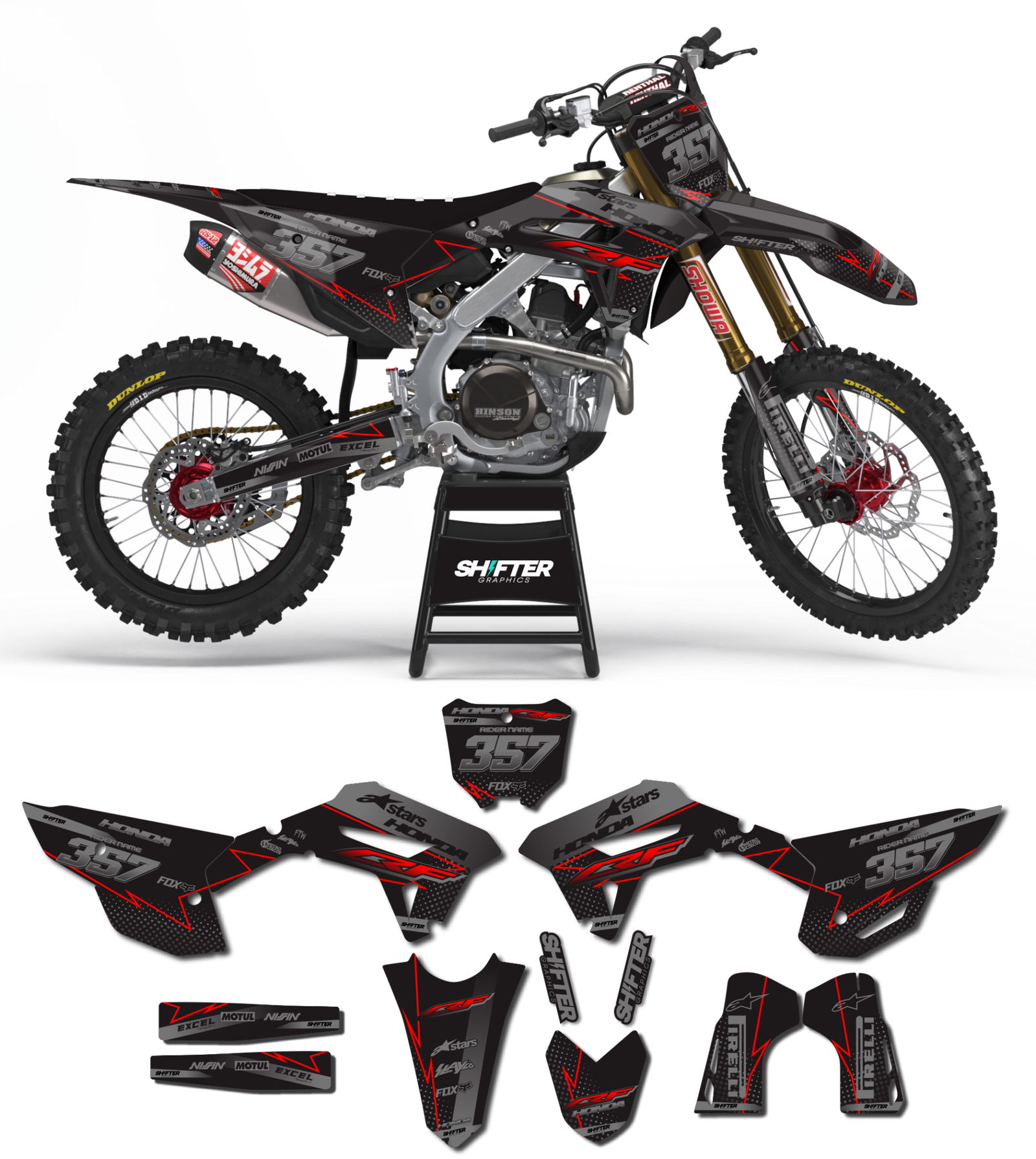 KIT DÉCO Motocross HONDA PULSE – SHIFTER GFX