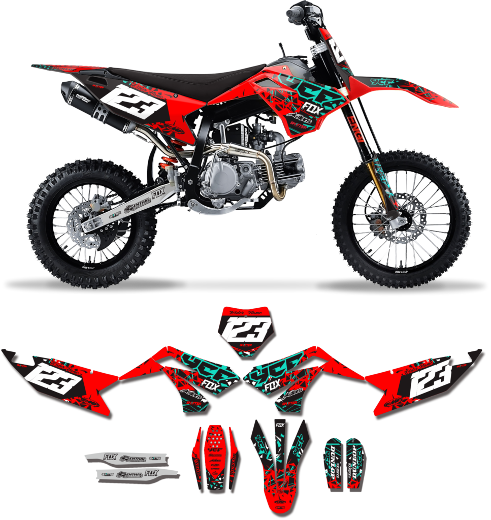 KIT DÉCO Motocross YCF SPARKS BLOOD – SHIFTER GFX